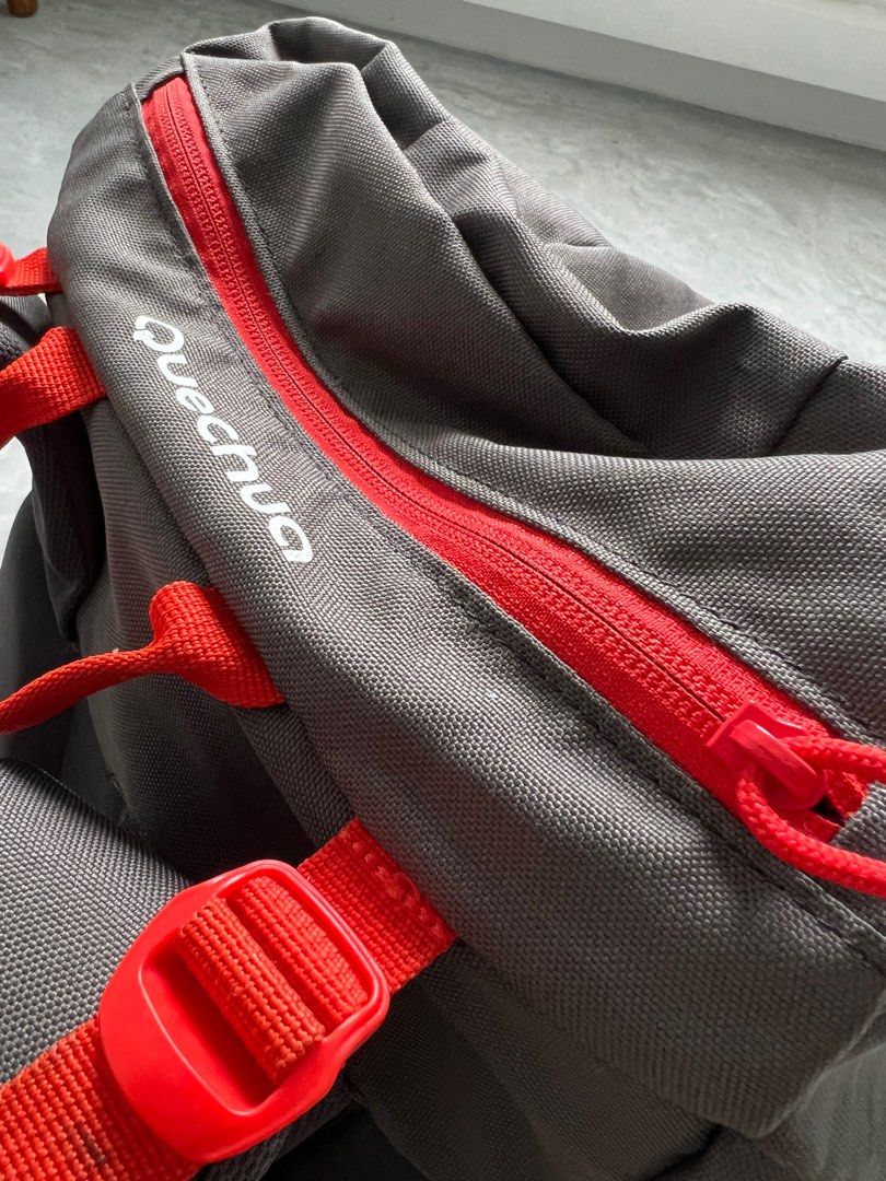 Decathlon Arpenaz 40L Orange/Grey Hiking Backpack, Men's Fashion, Bags ...