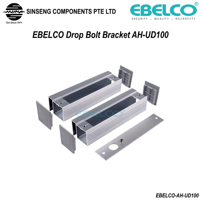 EBELCO Drop Bolt Bracket AH-UD100 (Glass Frame & Door Application for ...