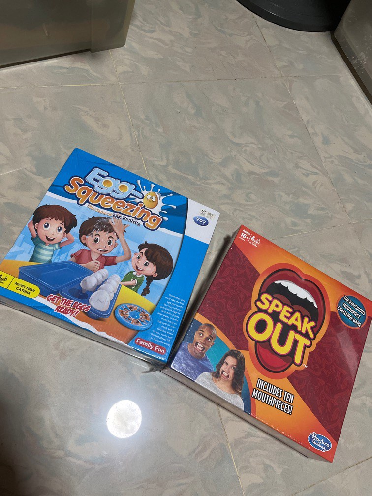 Egg squeezing speak out - party games, Hobbies & Toys, Toys & Games on ...