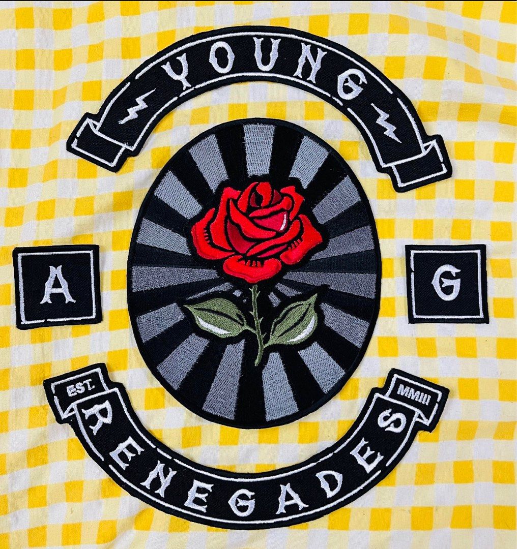 [Embroidered] All Time Low Last Young Renegade Patch (Alex), Hobbies ...