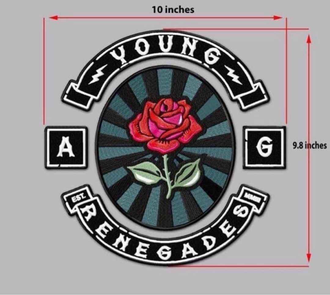 [Embroidered] All Time Low Last Young Renegade Patch (Alex), Hobbies ...