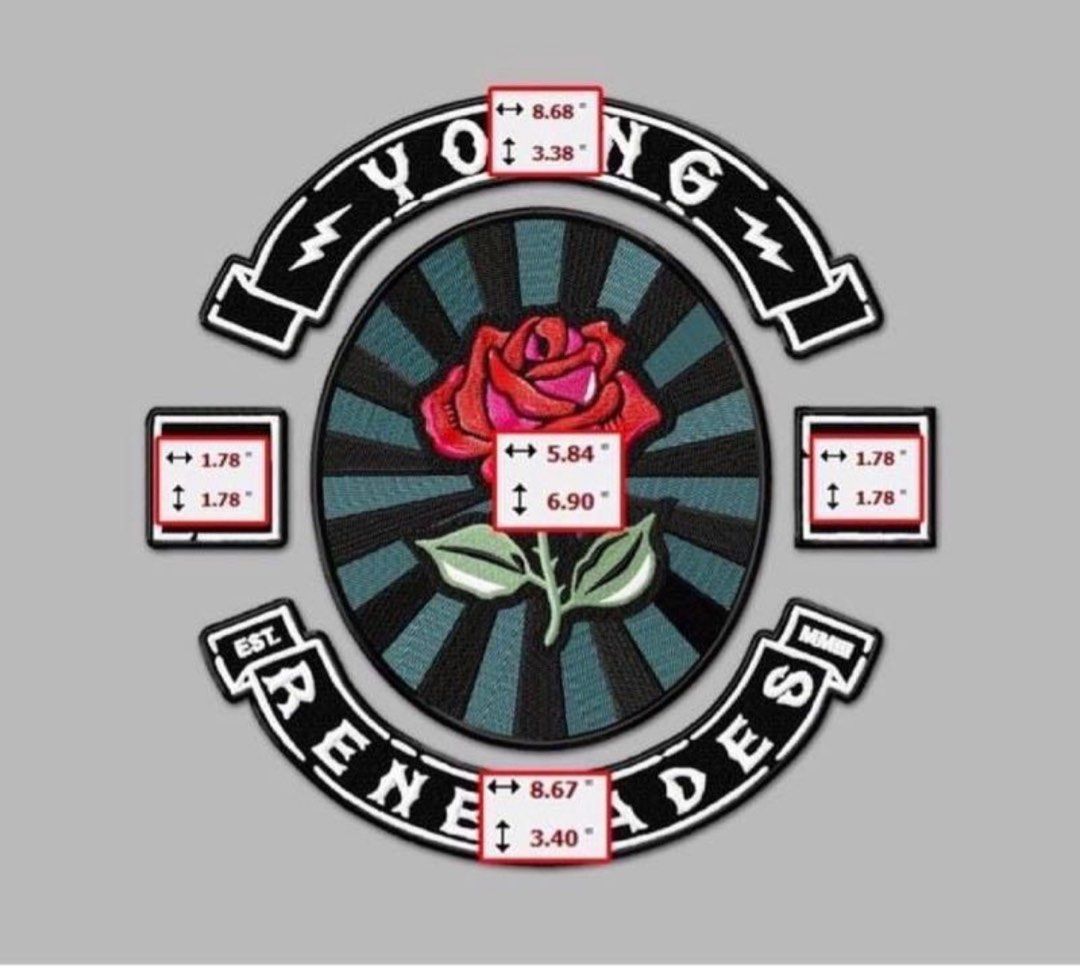 [Embroidered] All Time Low Last Young Renegade Patch (Alex), Hobbies ...