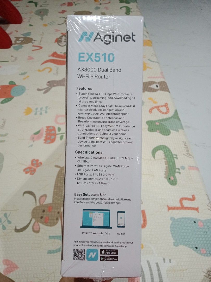 EX510 / AX3000 Dual Band Wi-Fi 6 Router, Computers & Tech, Parts ...