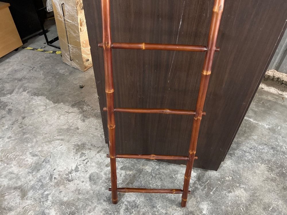 (F20046046) Simple Design Bamboo Clothes Rack / Rak Pakaian Buluh ...