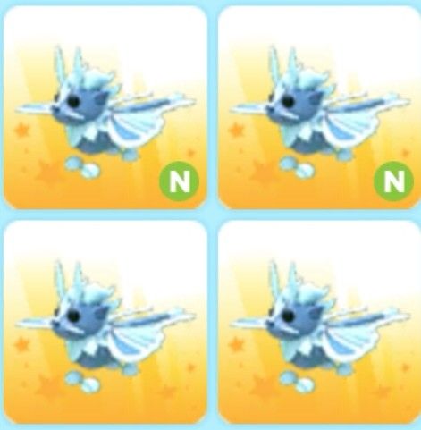 FG/Neon Ice Moth Dragon Adopt Me, Video Gaming, Gaming Accessories, In ...