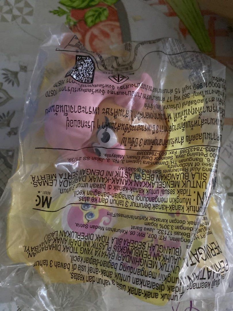 Fluttershy my little pony MLP potato head fluttershy happy meal toy ...
