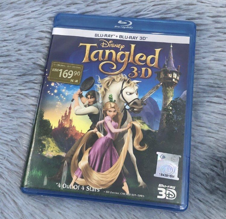 tangled 3d blu ray