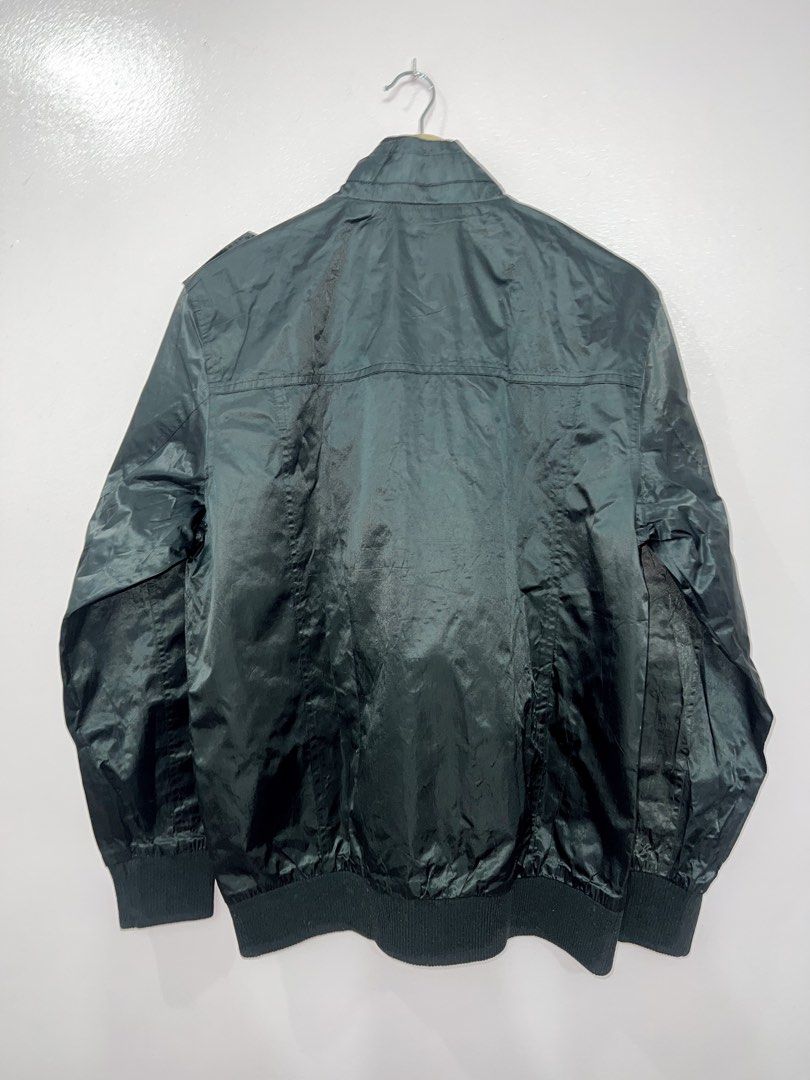Freego Vintage Black Silky Motorcycle Jacket (Looks like leather from ...