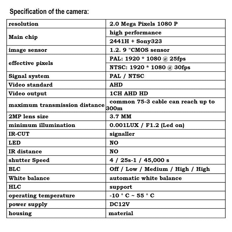 Full-HD 1080P Mini AHD CCTV Pinhole Camera Micro Spy Camera (UTC ...