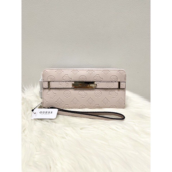 Guess Wallet Pink New, Fesyen Wanita, Tas & Dompet di Carousell