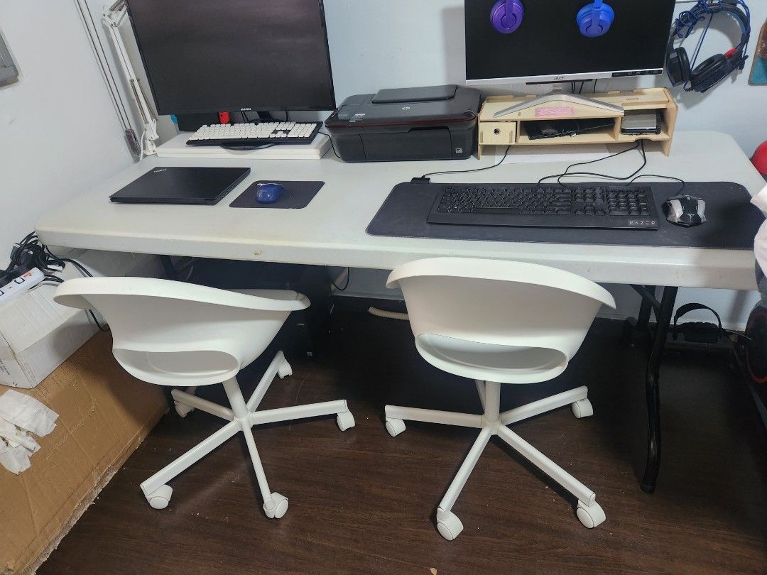 Heavy Duty Foldable 2m Table Buffet Table Desk Dining Table, Furniture ...