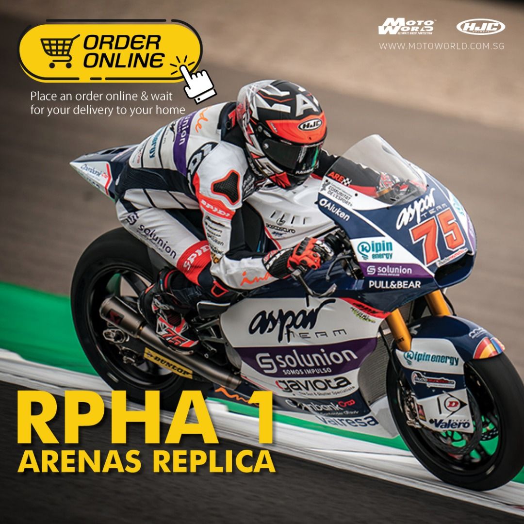 HJC RPHA 1 PSB APPROVED Arenas Moto2, Motorcycles, Motorcycle Apparel ...