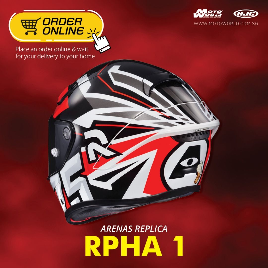 HJC RPHA 1 PSB APPROVED Arenas Moto2, Motorcycles, Motorcycle Apparel ...