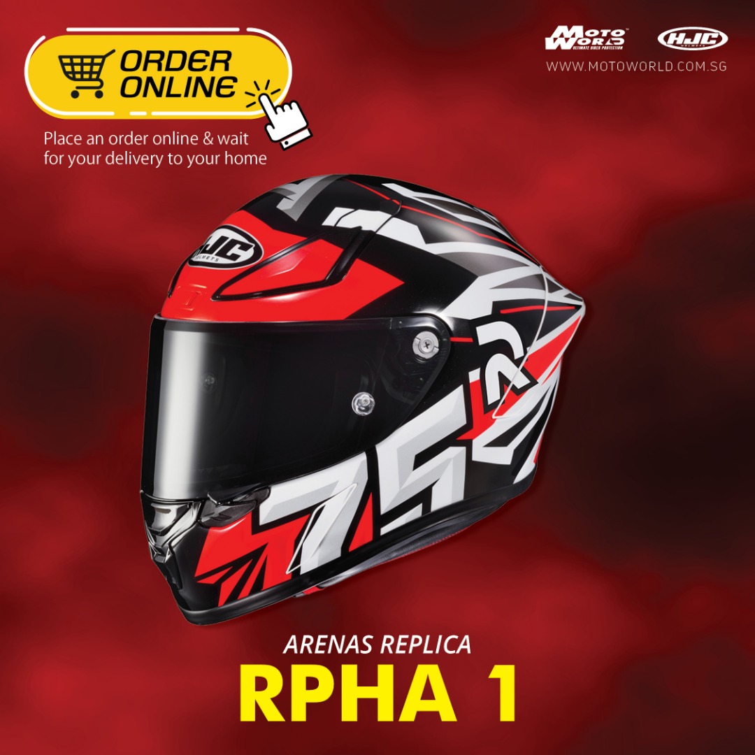 HJC RPHA 1 PSB APPROVED Arenas Moto2, Motorcycles, Motorcycle Apparel ...