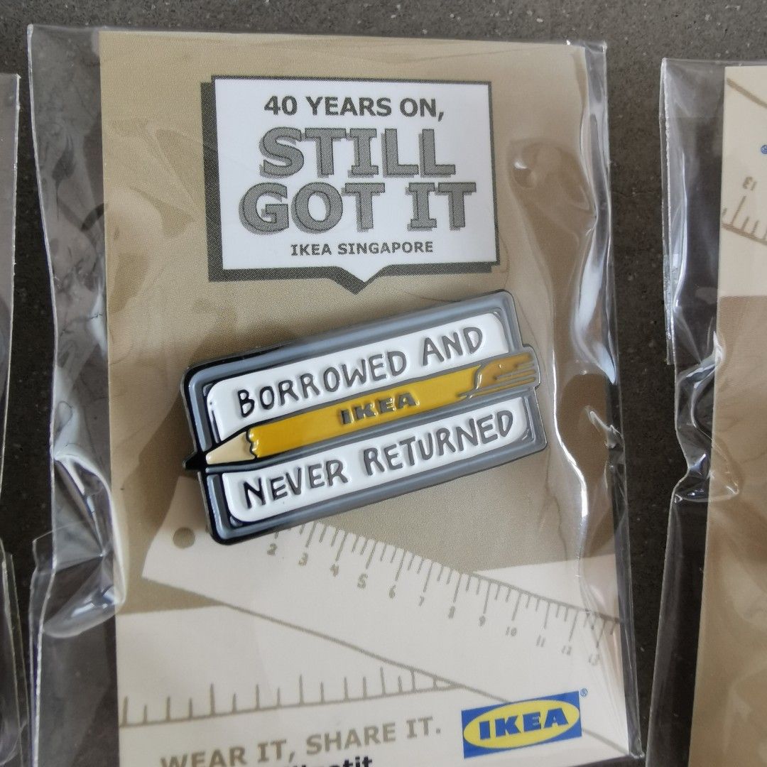 Ikea enamel pins 40th anniversary, Hobbies & Toys, Toys & Games on ...