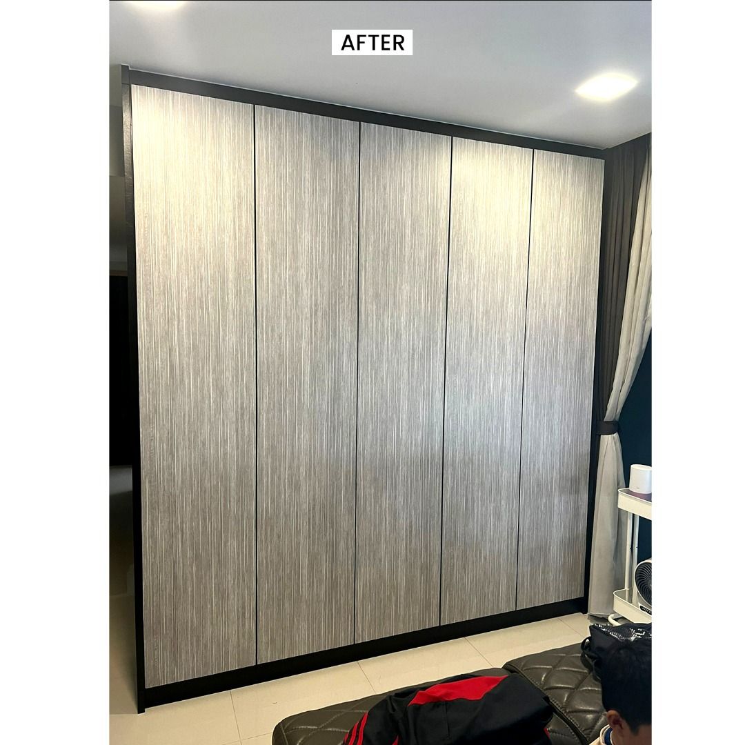 INFEEL KOREA Wardrobe Cupboard Laminate / Furniture Wrapping / Cabinet Laminate / Table Laminate ...