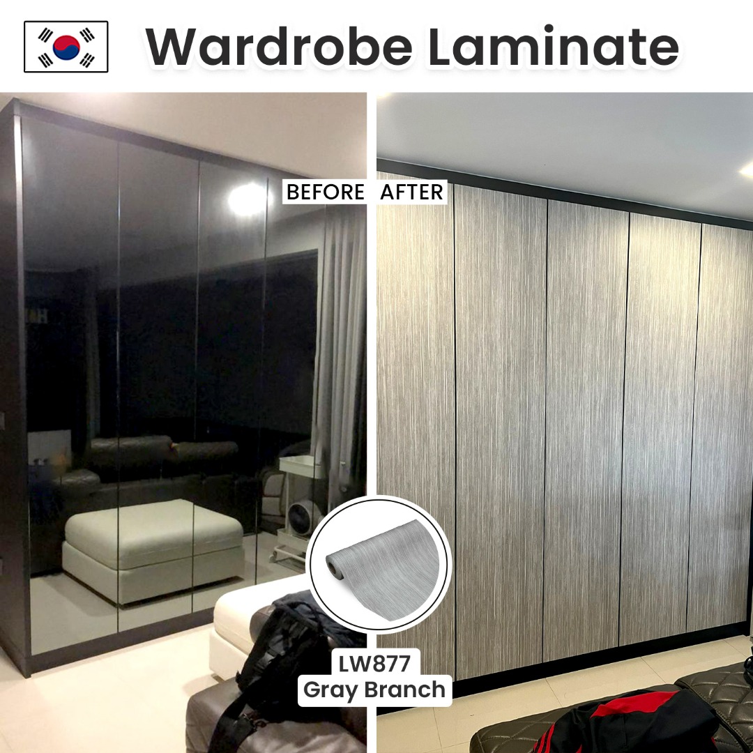 INFEEL KOREA Wardrobe Cupboard Laminate / Furniture Wrapping / Cabinet ...