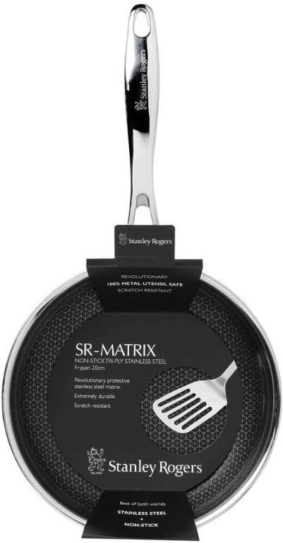 ~instock~ Stanley Rogers Matrix Stainless Steel Non-stick Frypan with ...