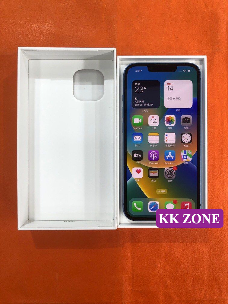 iPhone 13 256GB 藍色 香港行貨 電 100%, 手提電話, 手機, iPhone, iPhone 13 系列 - Carousell
