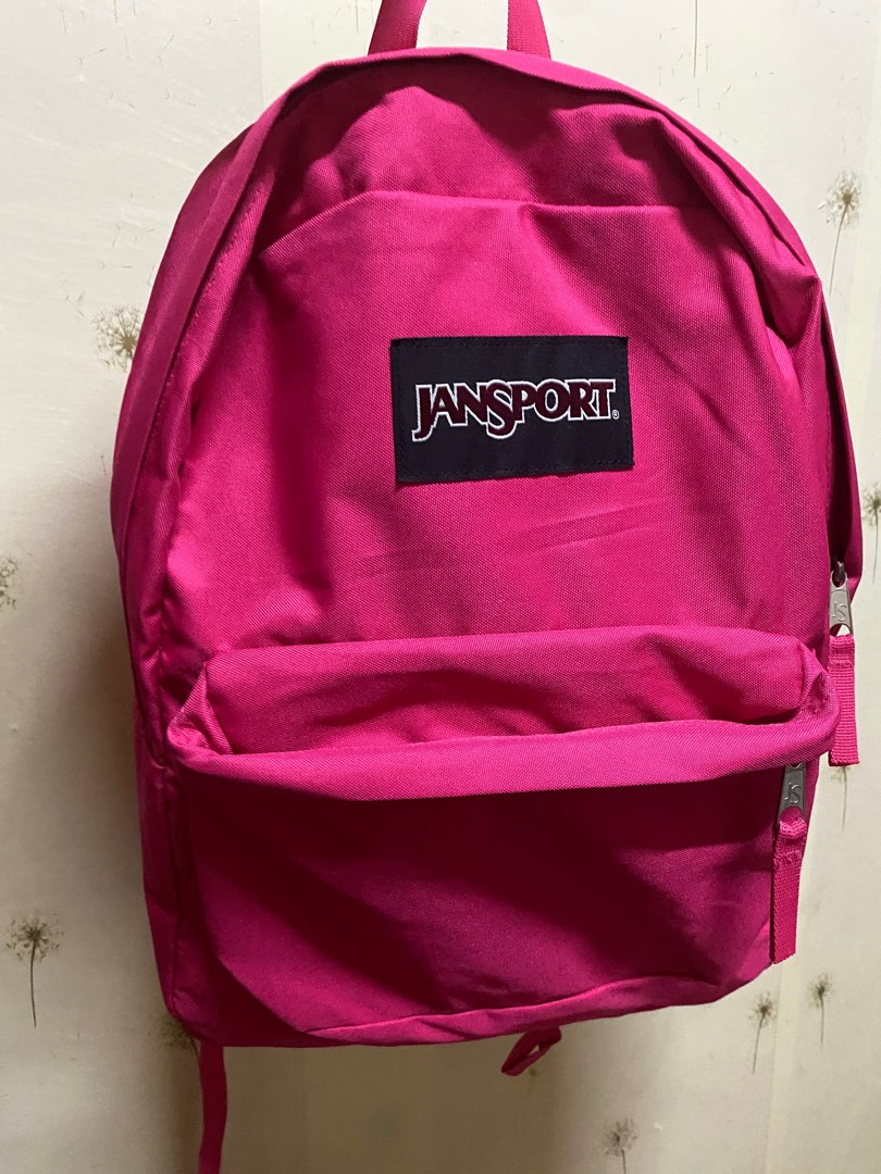 Jansport Pink Backpack, Women's Fashion, Bags & Wallets, Backpacks on ...