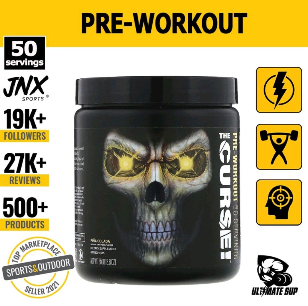 JNX Sports The Curse Pre-Workout, Health & Nutrition, Health Supplements, Sports & Fitness ...