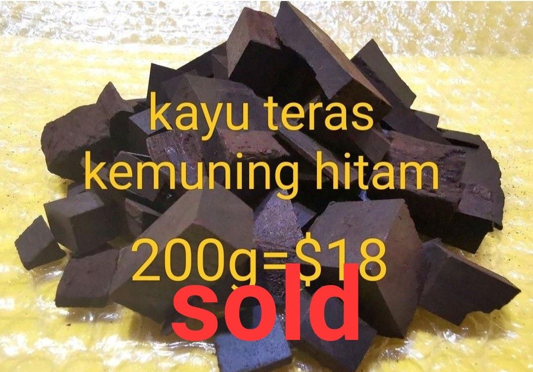 kayu teras kemuning hitam (per pack 200g=$18), Furniture & Home Living ...