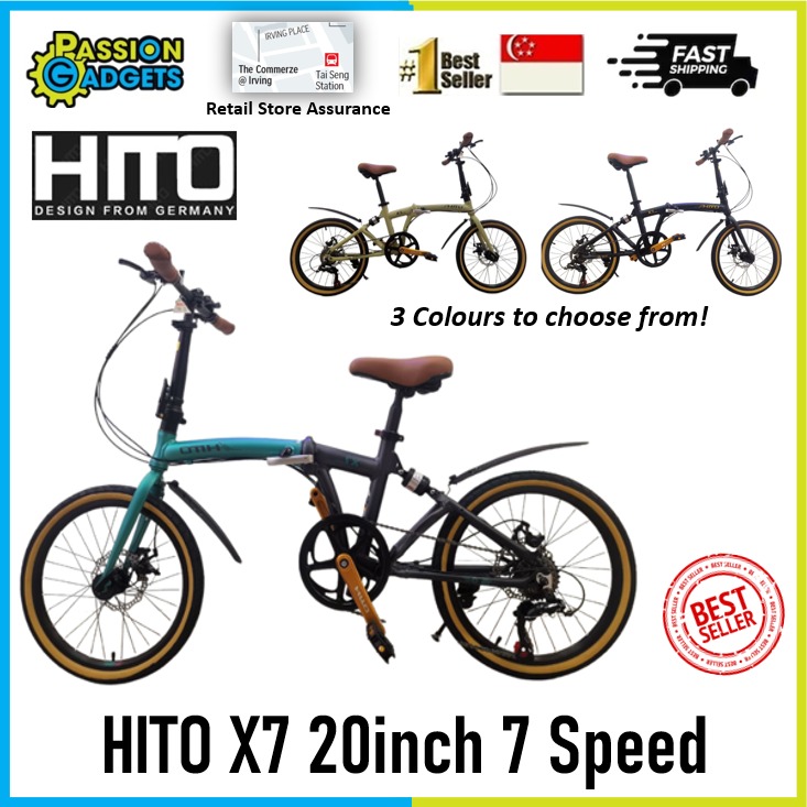 Latest model HITO X7 20inch foldable bicycle ultra-light 7 speed ...