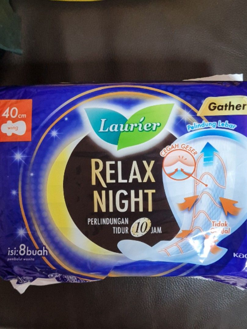 Laurier Relax Night 40cm Pad, Beauty & Personal Care, Sanitary Hygiene ...