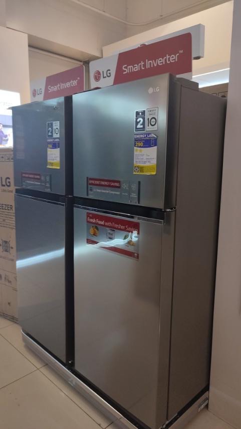LG 2 DOOR INVERTER REFRIGERATOR, TV & Home Appliances, Kitchen ...