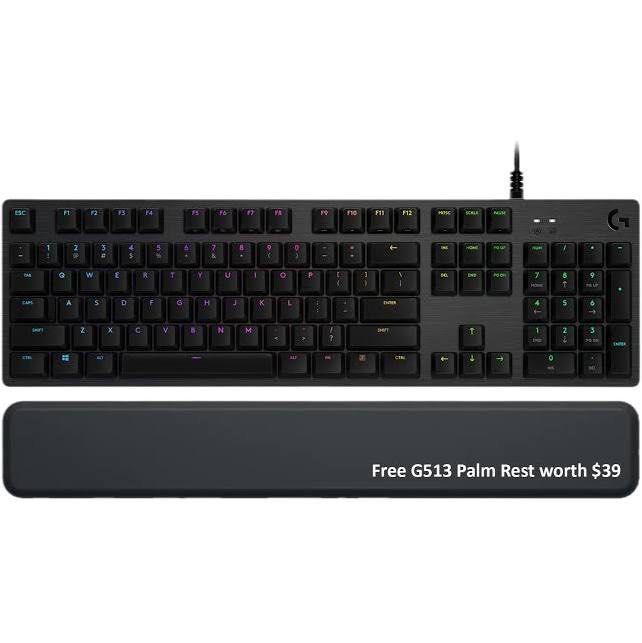 Logitech gaming keyboard G413 Carbon & arm rest, Computers & Tech ...