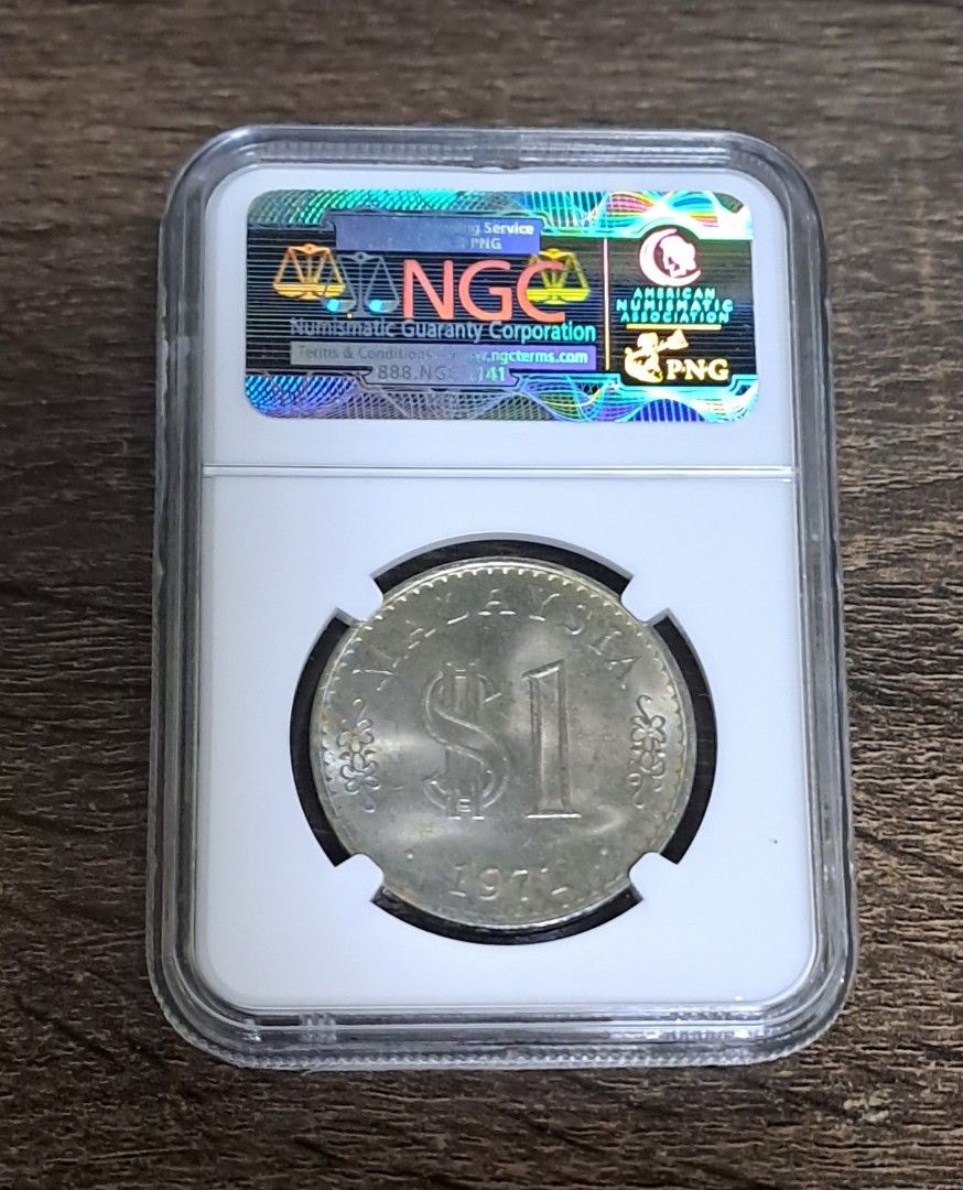 (London Mint) 1971 malaysia $1 coin, NGC MS65, Hobbies & Toys, Memorabilia & Collectibles ...