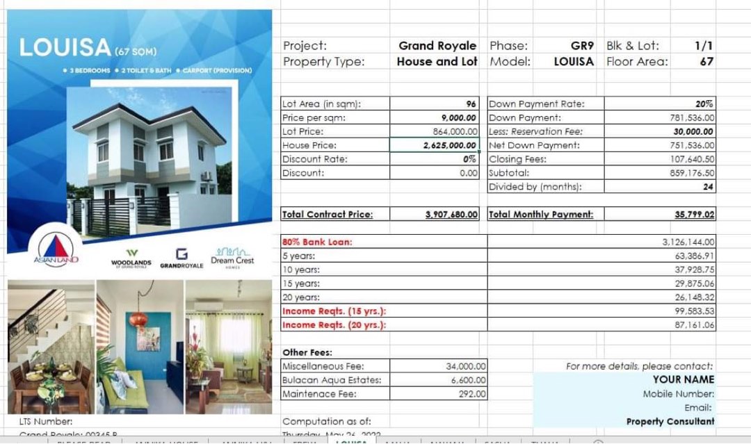Louisa house and lot for sale in Malolos,Bulacan, Property, For Sale ...