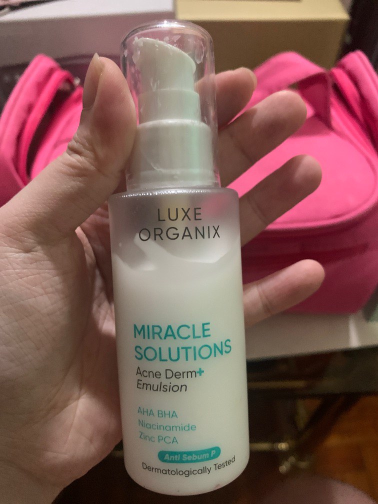 Luxe Organix Miracle solutions Acne emulsion, Beauty & Personal Care ...