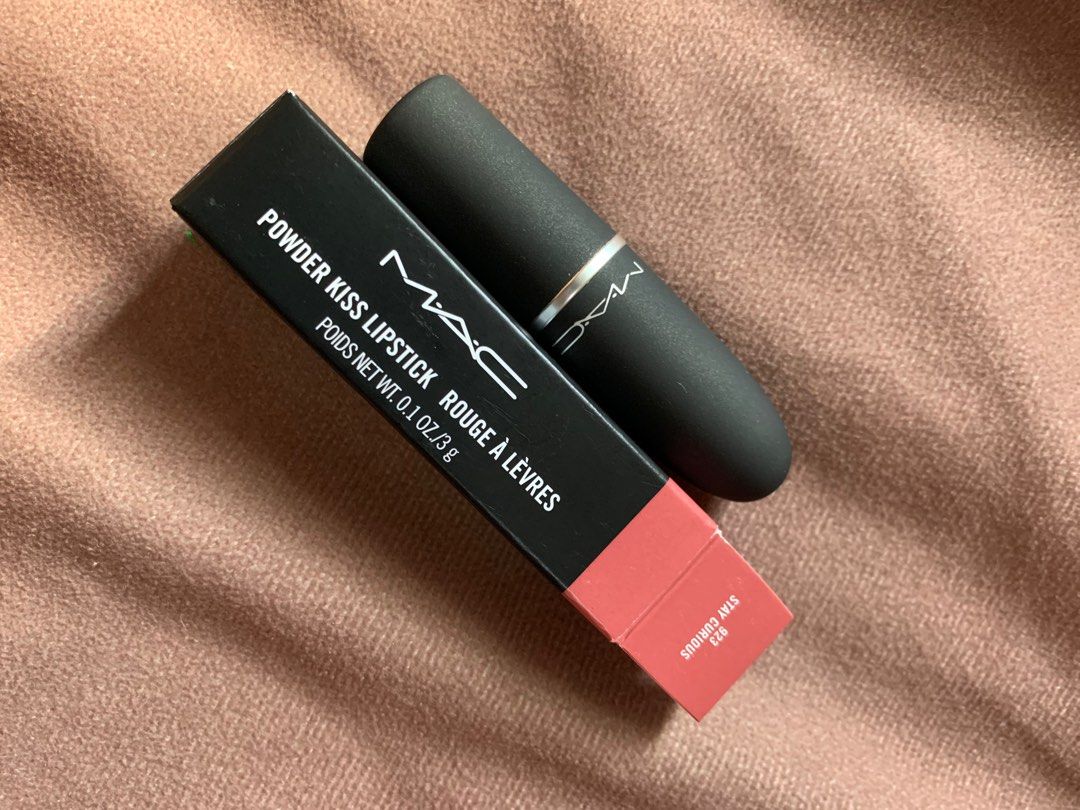 Mac Powder Kiss Stay Curious Lipstick, Beauty & Personal Care, Face ...