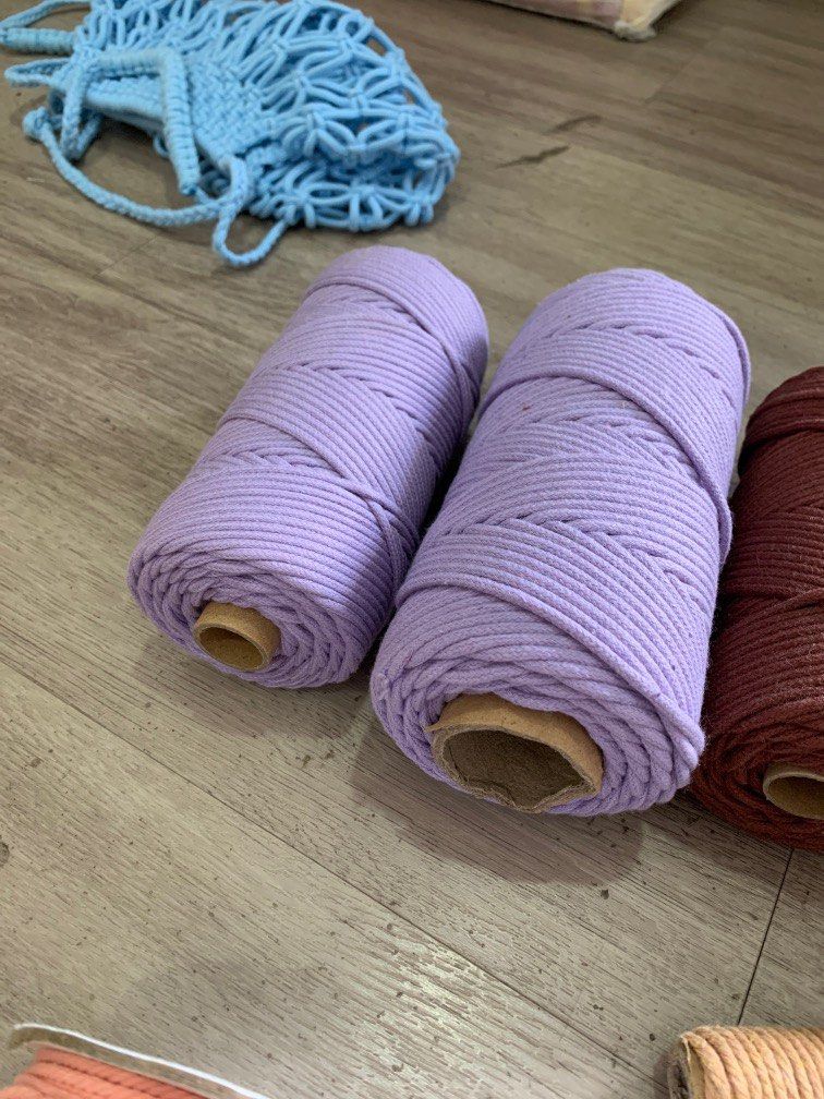Macrame strings assorted colours, Hobbies & Toys, Stationery & Craft ...