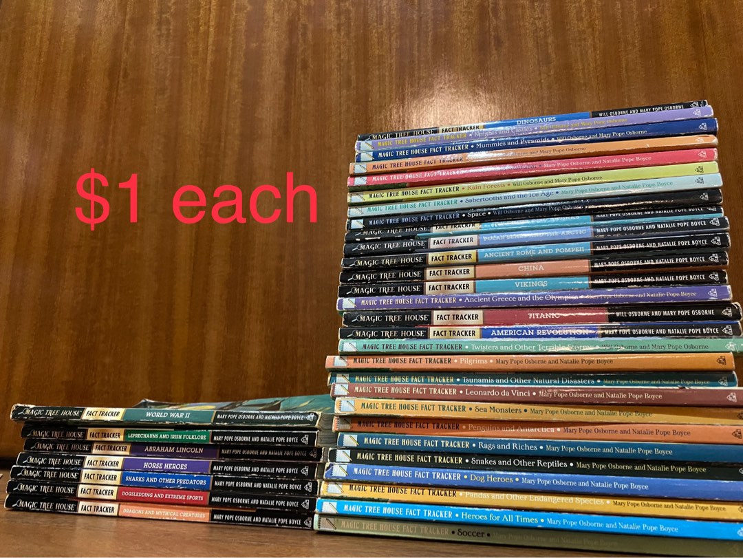 Magic tree house fact tracker books, Hobbies & Toys, Books & Magazines ...