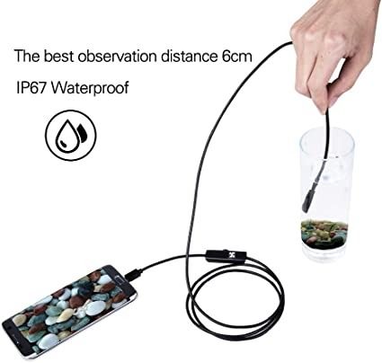 MASO Android Endoscope, USB Borescope 1.5M with Flexible Grabber ...