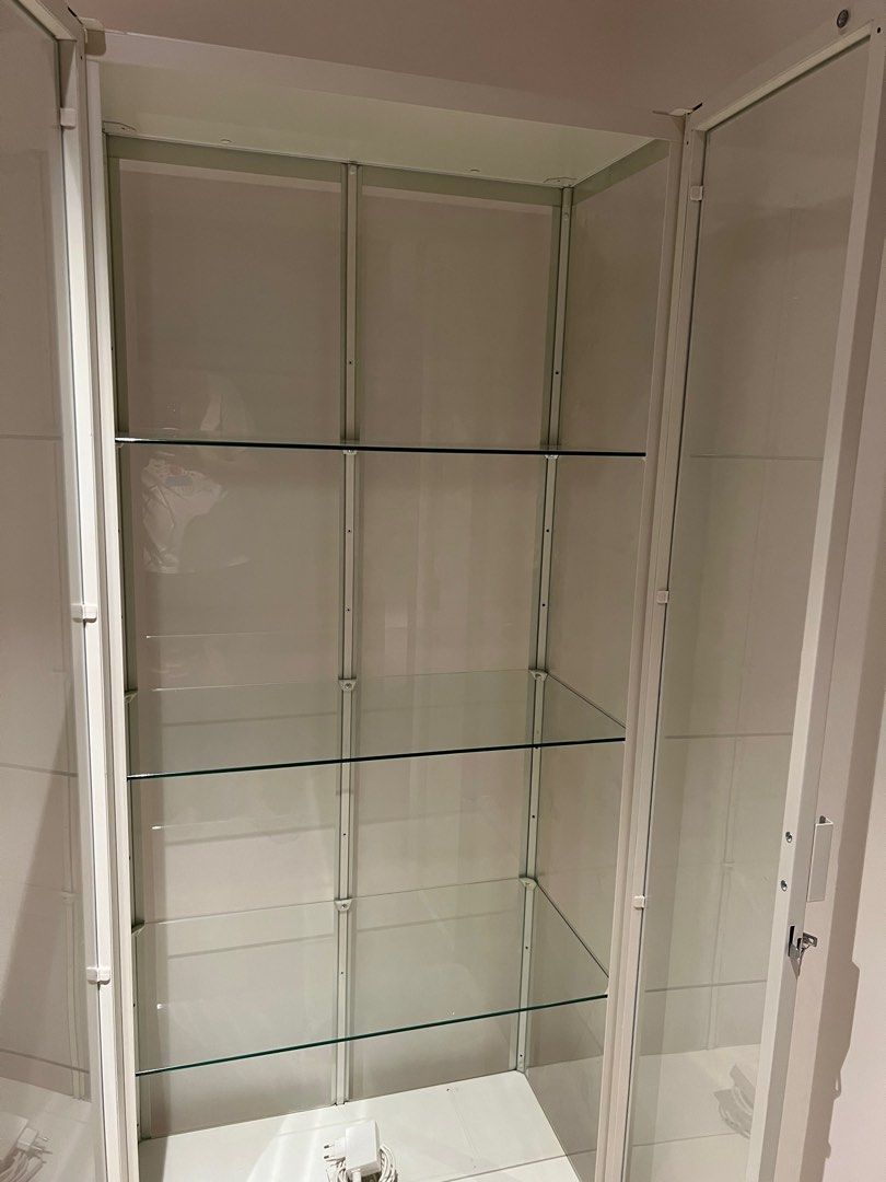 Milsbo Glass Door Cabinet, Furniture & Home Living, Furniture, Shelves ...