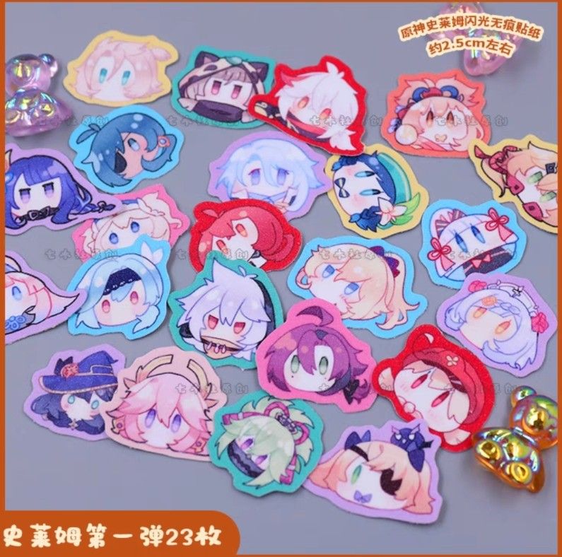 Mini Genshin Stickers, Hobbies & Toys, Memorabilia & Collectibles, Fan ...