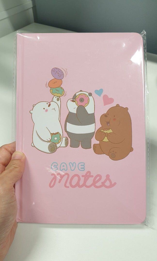 Miniso We Bare Bears A5 Memo Book, Hobbies & Toys, Stationery & Craft ...