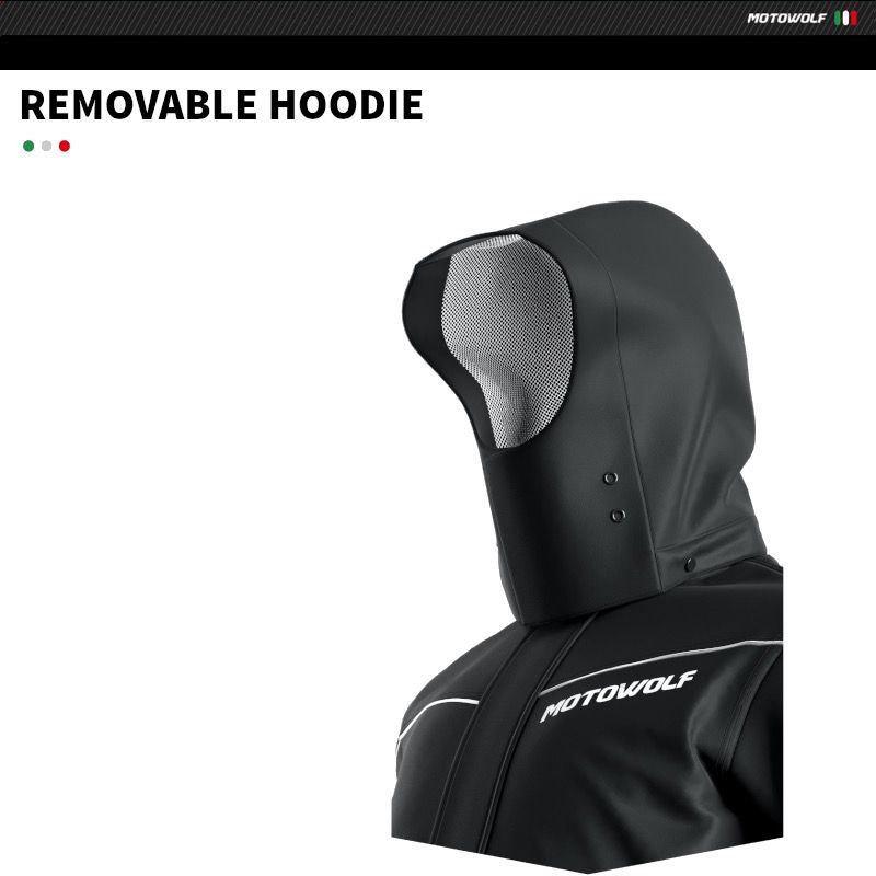 Motowolf Multis Motorcycle Raincoat (Retractable In-Built Shoe Cover ...