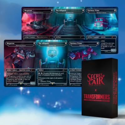 Mtg Secret Lair "Transformers" Transformers: Optimus Prime vs. Megatron ...