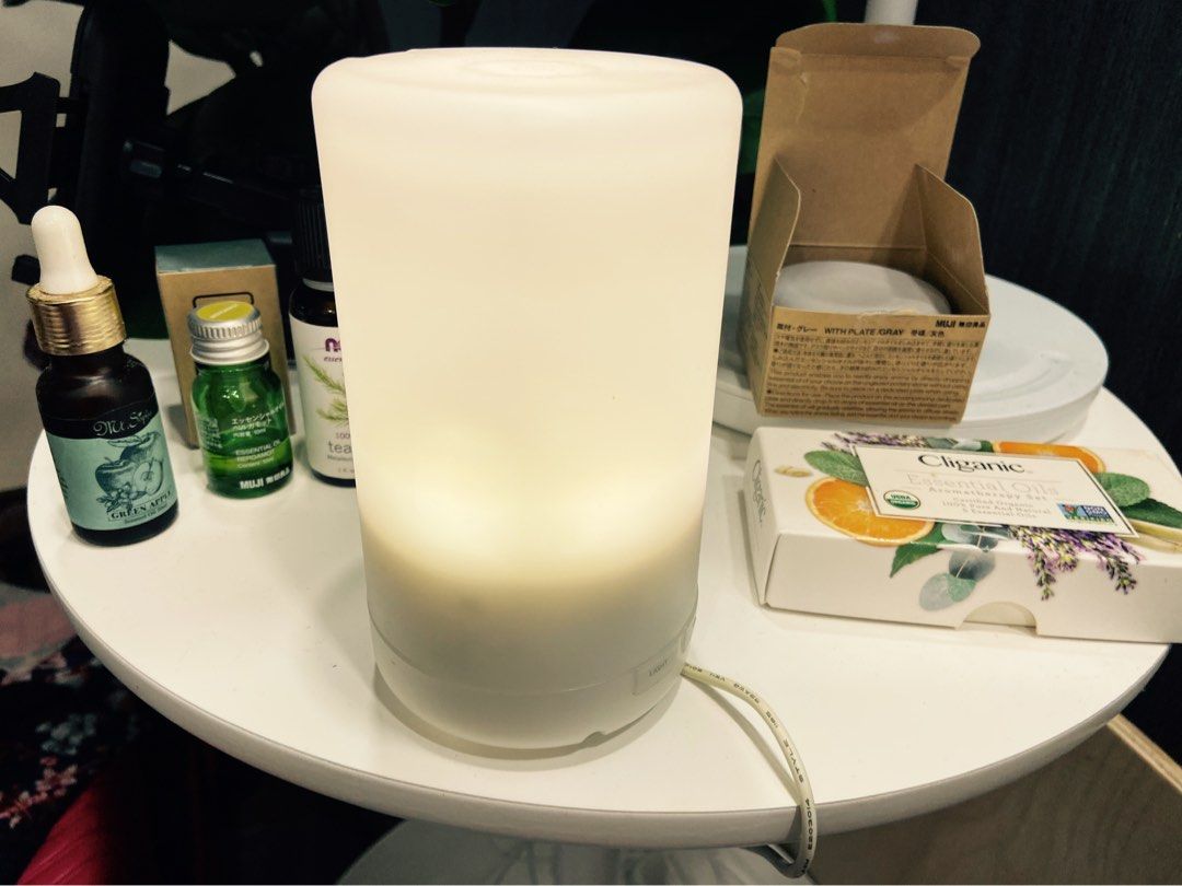 Muji aroma diffuser with essential oils, Furniture & Home Living, Home ...