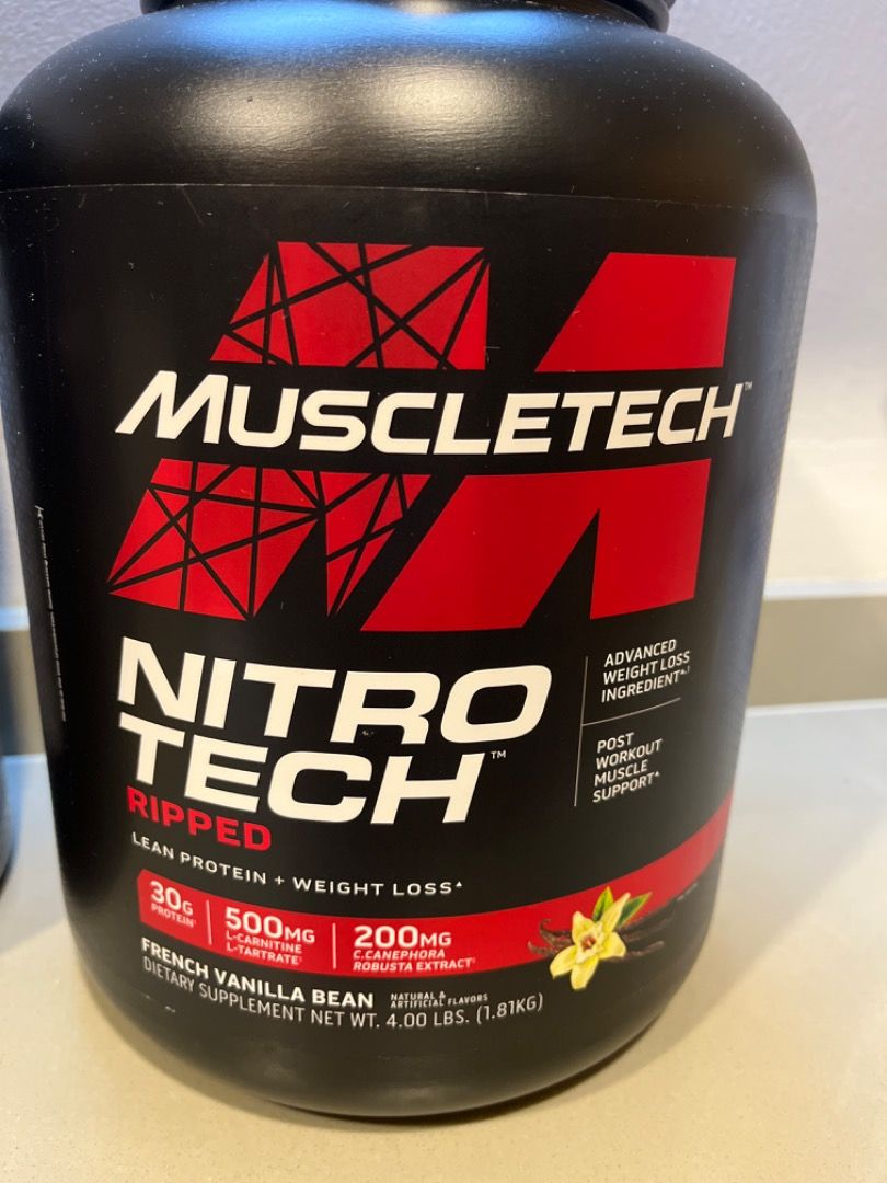 Muscletech NitroTech Ripped, Health & Nutrition, Health Supplements ...