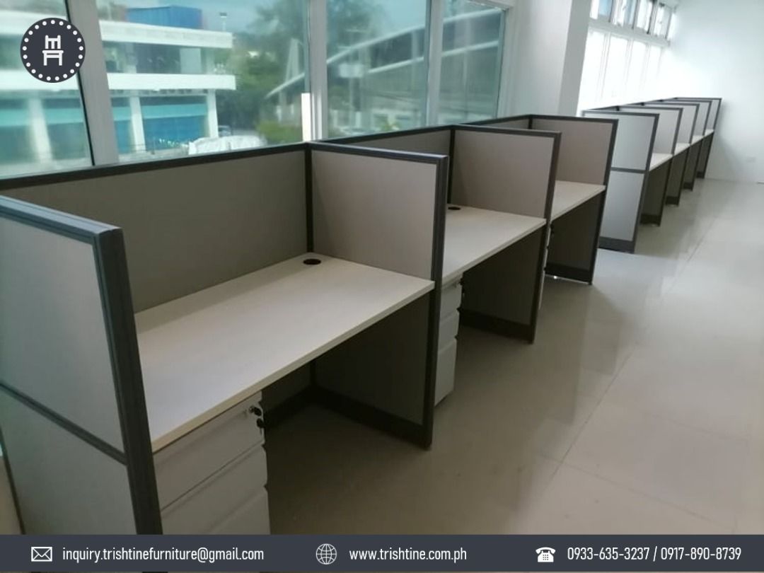 office partition - sharing cubicles * full fabric * office furniture ...