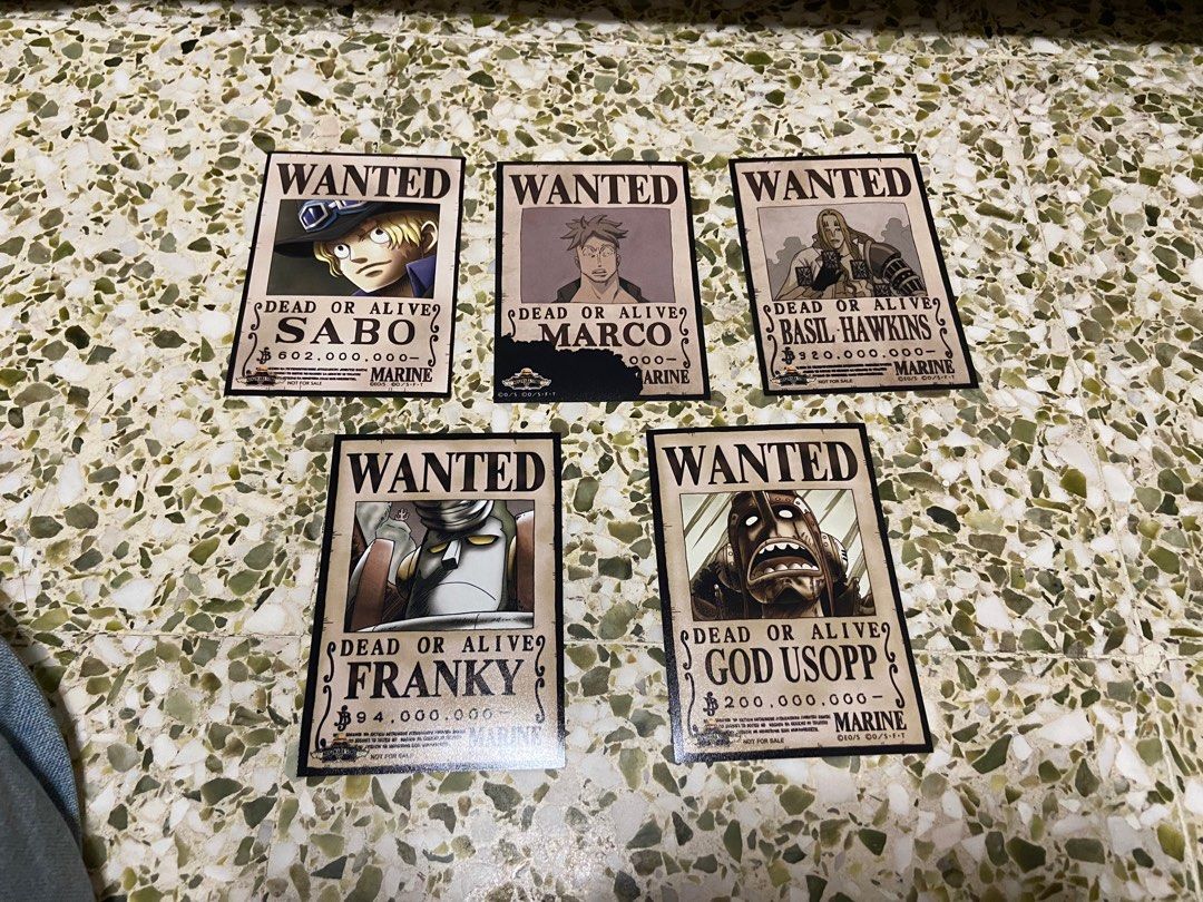 One piece official wanted poster, Hobbies & Toys, Memorabilia ...