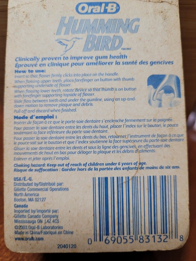 Oral b humming bird flosser refills, Beauty & Personal Care, Oral Care ...