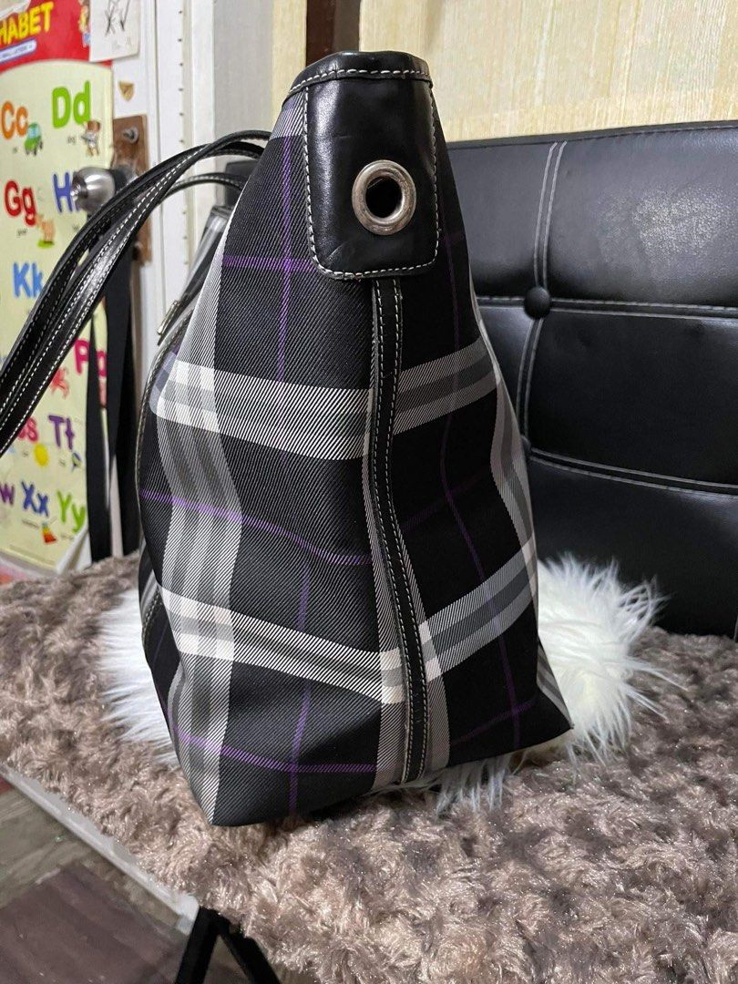 Orig burberry blue label tote bag xl size, Luxury, Bags & Wallets on ...