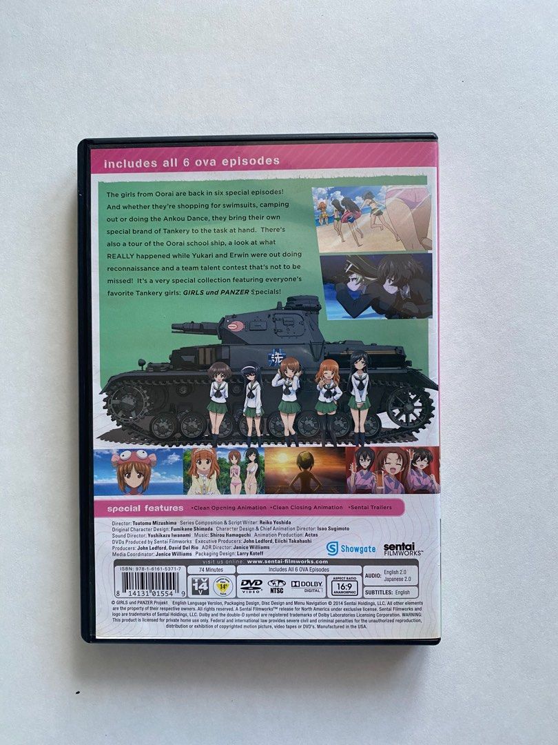 Original Anime DVD : Girls & Panzers (Complete OVA Series), Hobbies ...