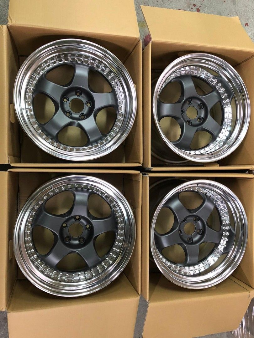 Original custom works wheels, Car Accessories, Tyres & Rims on Carousell